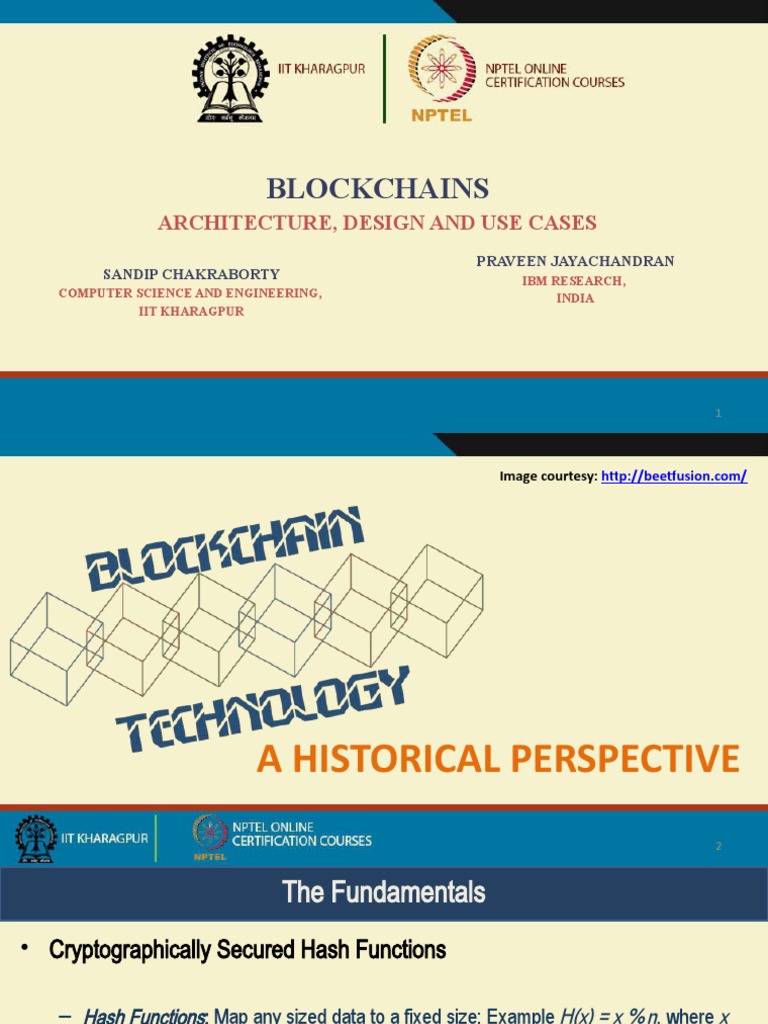 Blockchains: Architecture, Design and Use Cases | PDF | Bitcoin ...