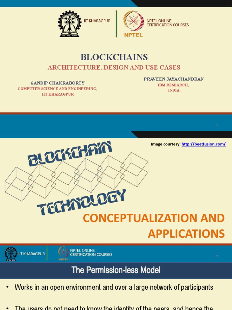 Blockchains: Architecture, Design and Use Cases | PDF | Cryptocurrency | Bitcoin
