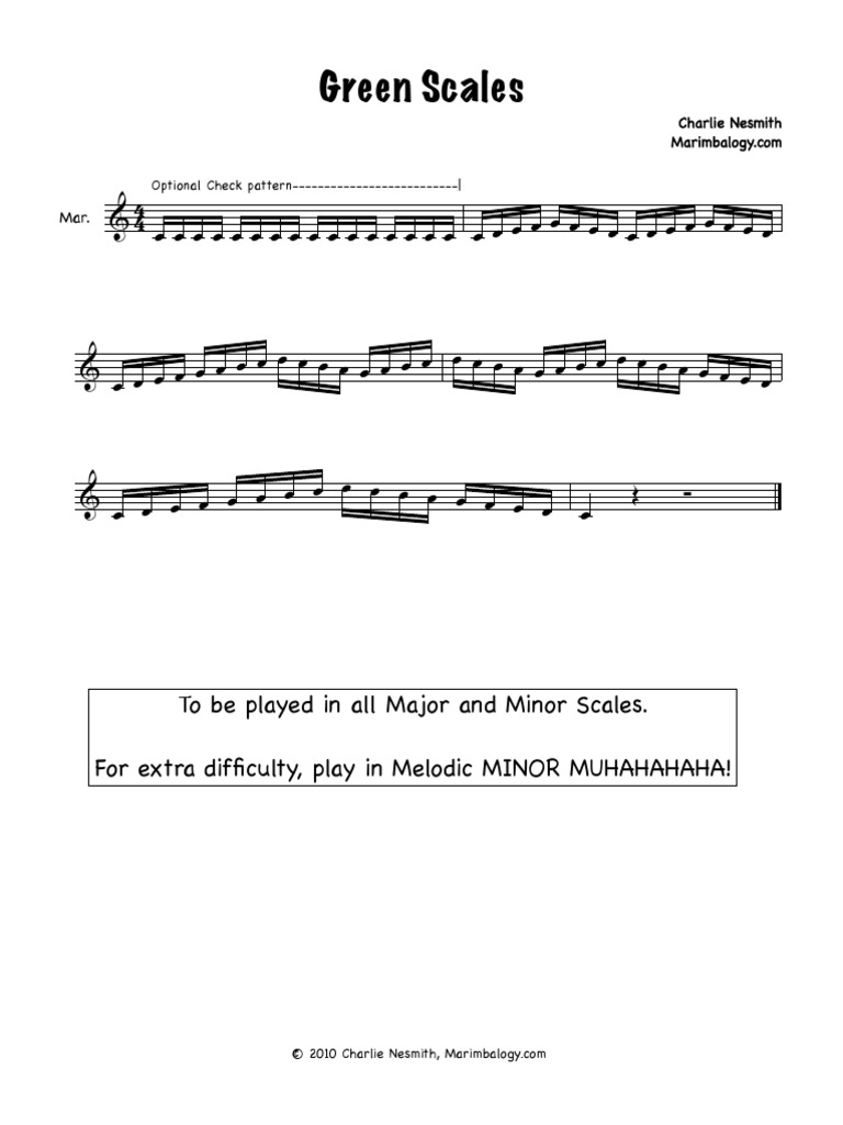 Green Scales PDF | PDF