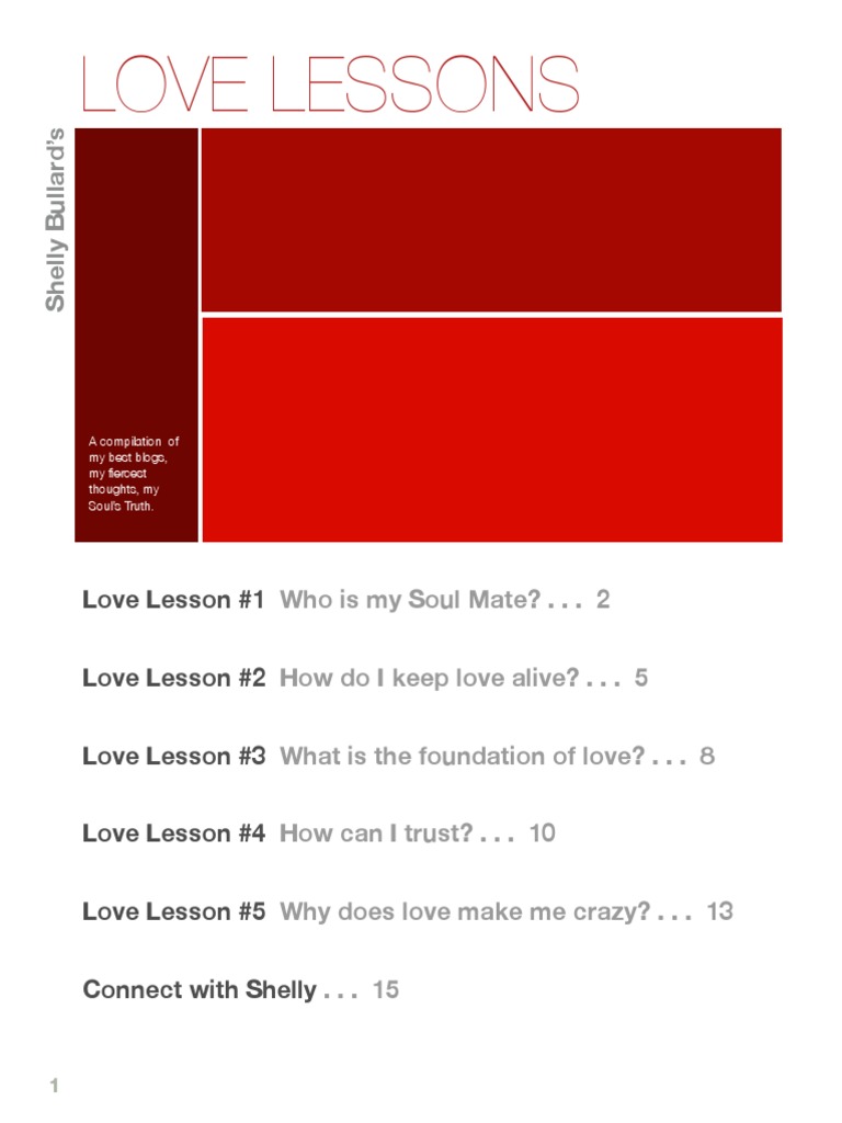 Shelly Bullard's Love Lessons | PDF | Feeling | Soul