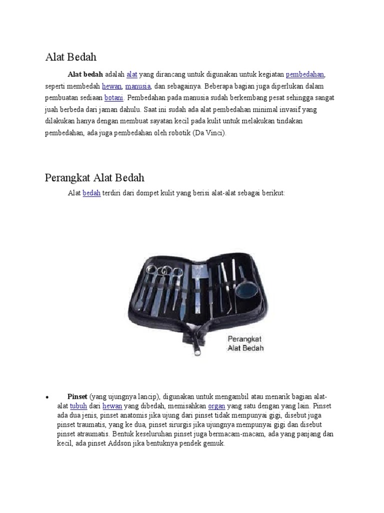 Alat Bedah | PDF