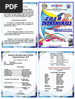 Intramurals Program Sample | PDF | Cultural Conventions