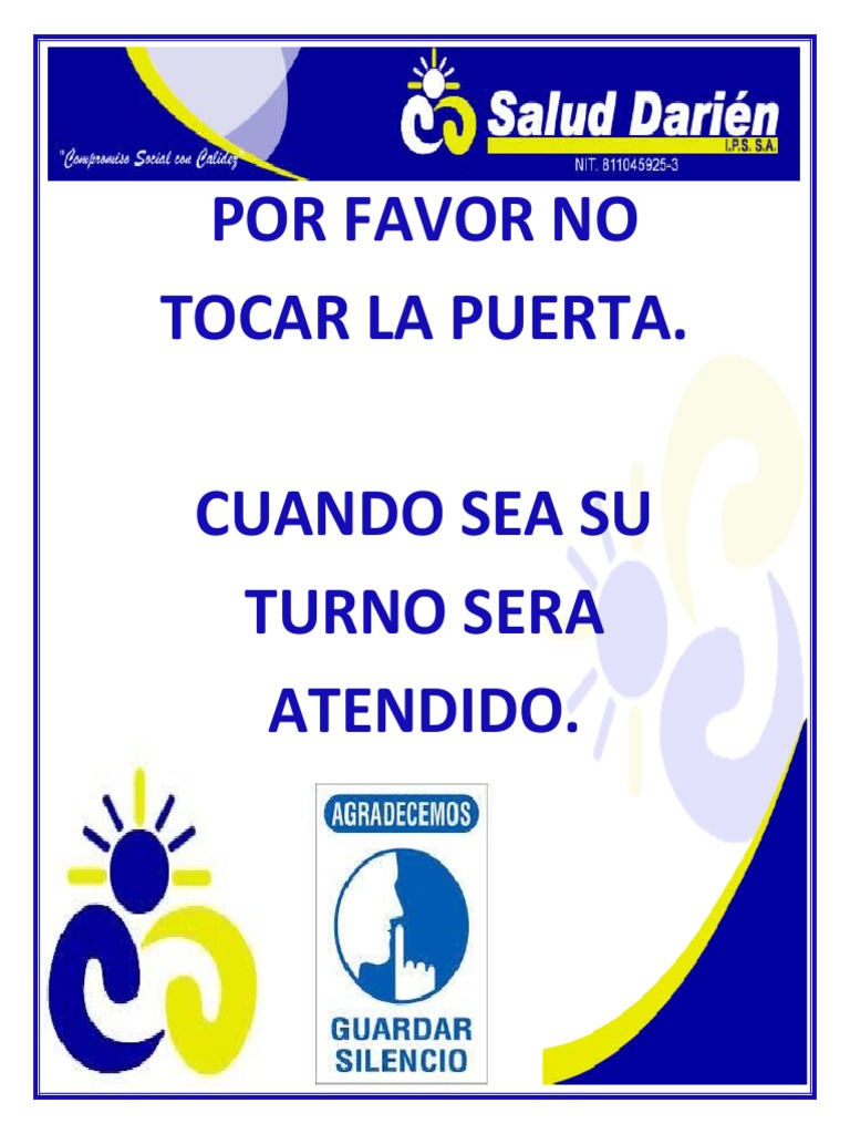 No Tocar la Puerta, Espere su Turno | PDF