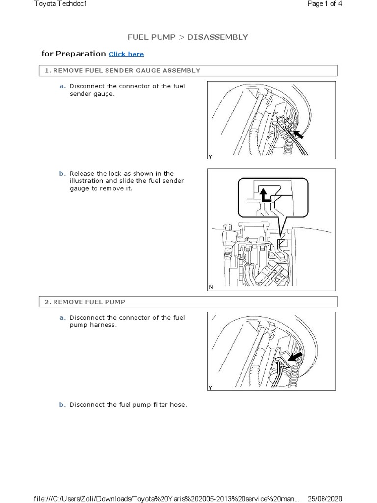 Fuel Pump Disassembly Guide | PDF