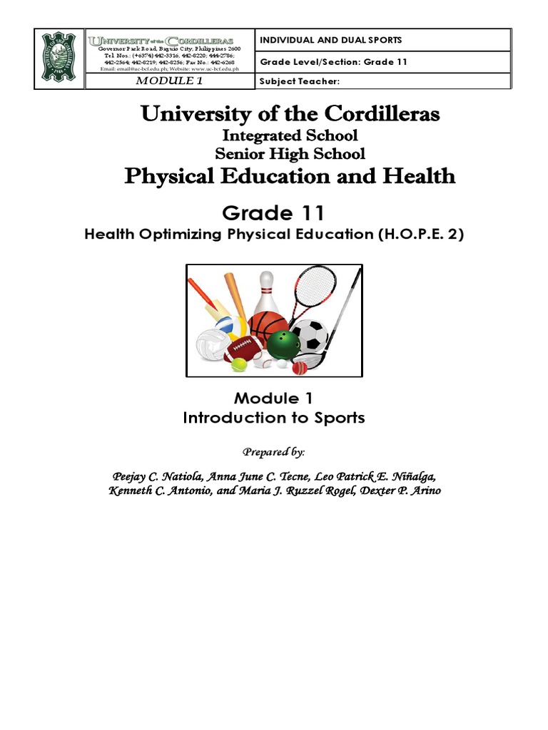 HOPE-2a-SPORTS-Module-1-Introduction-in-Sports FINAL PDF | PDF | Track ... HOPE-2a-SPORTS-Module-1-Introduction-in-Sports FINAL PDF | PDF | Track ...