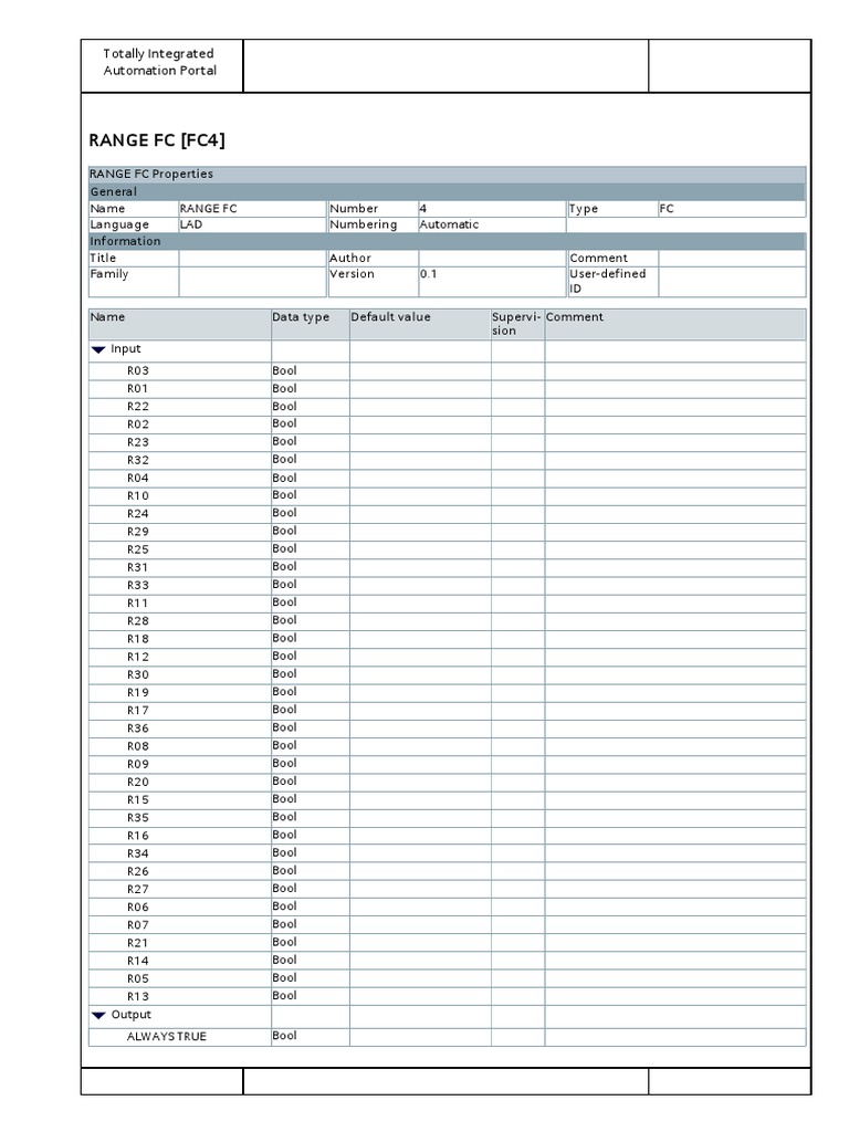 Range FC (Fc4) : Totally Integrated Automation Portal | PDF | Quantity ...