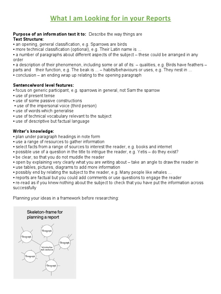 Report Framework | PDF