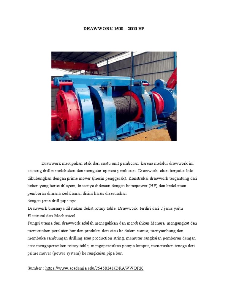 Drawwork 1500 | PDF
