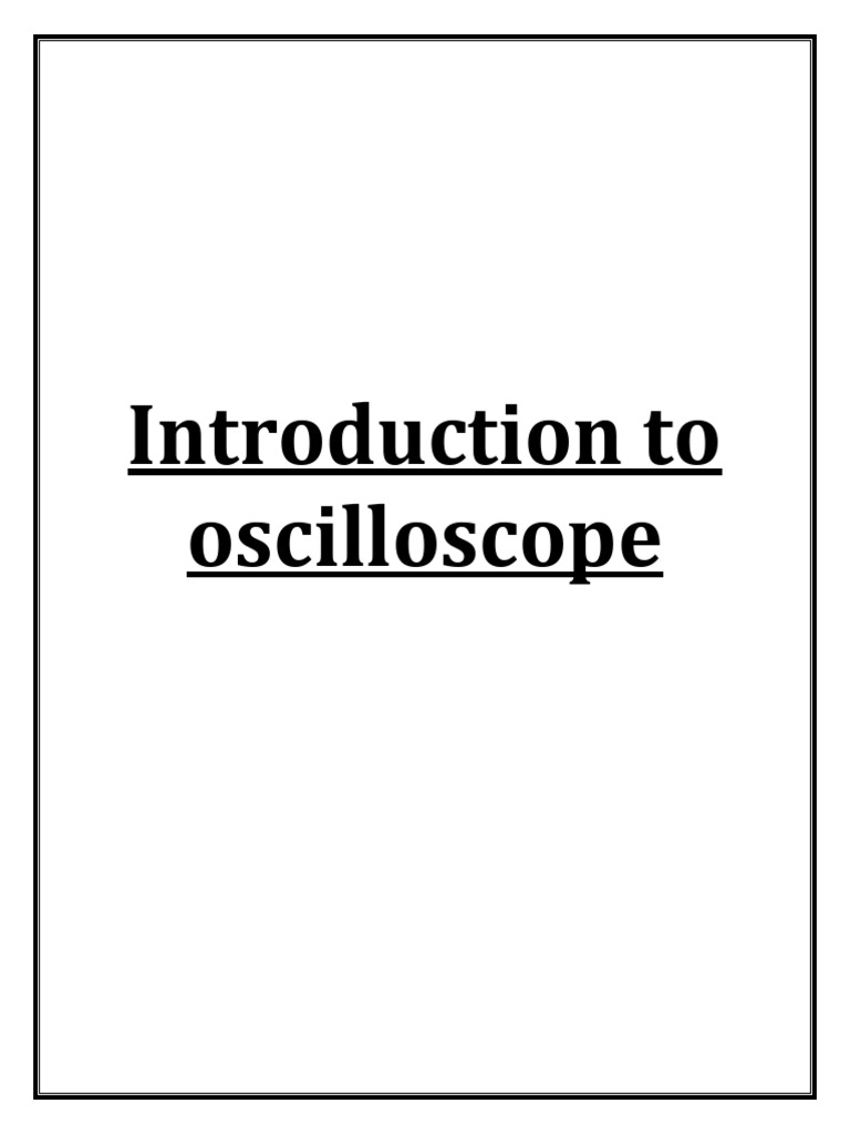 CRO Practical SPTG | PDF | Amplitude | Electricity