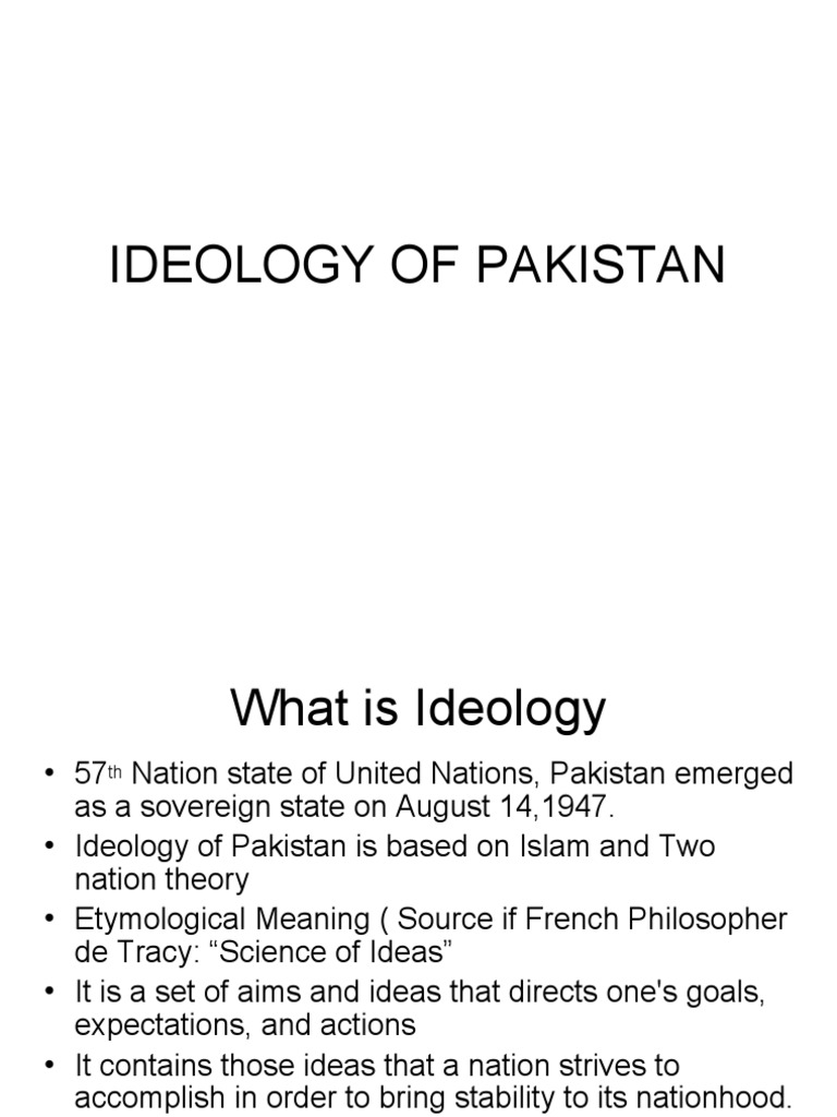 Understanding Pakistan's Ideology | PDF | Muhammad Ali Jinnah | All ...