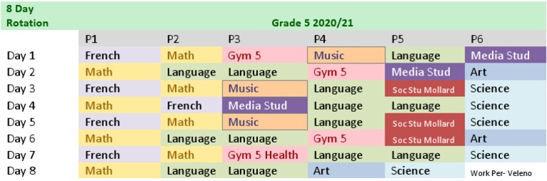 Student Class Schedule | PDF | Teaching Mathematics | Science