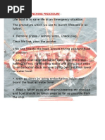 Aft Life Raft Launching Instructions Updated | PDF