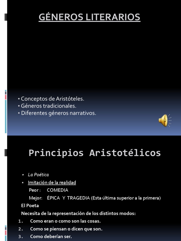 Power Point Generos Literarios PDF | PDF