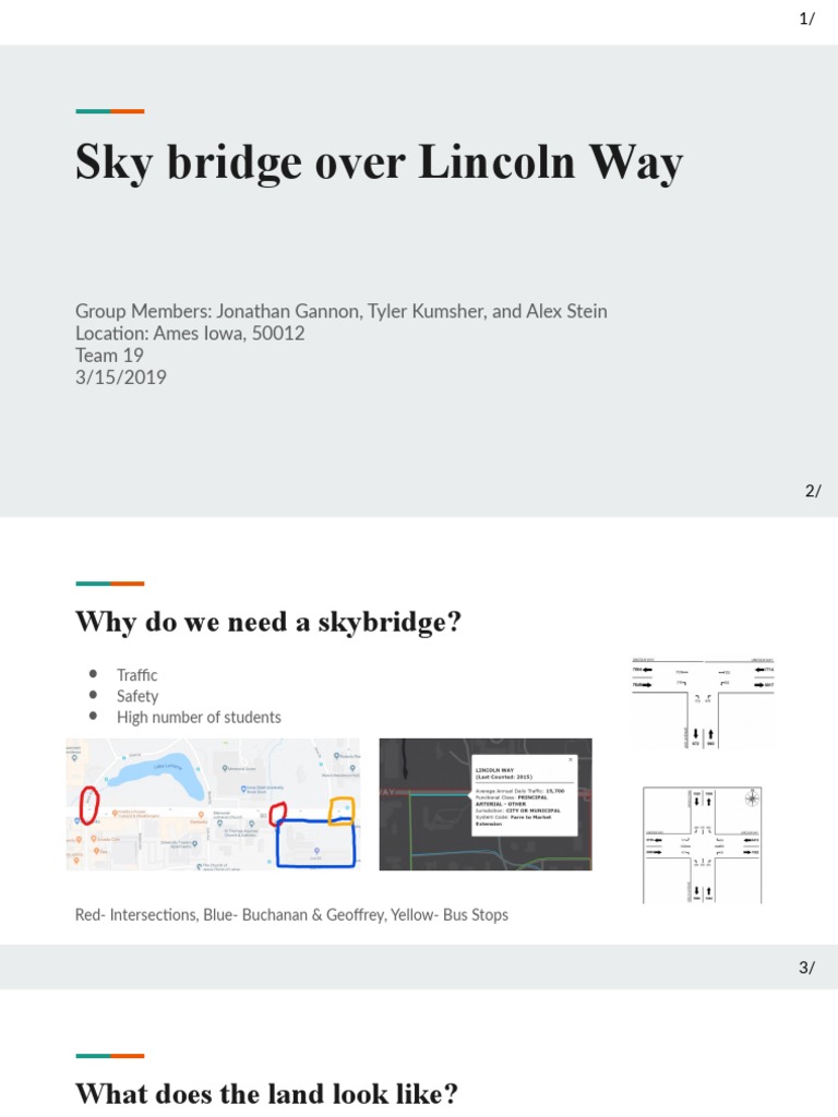 CE 105 Skybridge Project | PDF | Traffic | Transportation Engineering