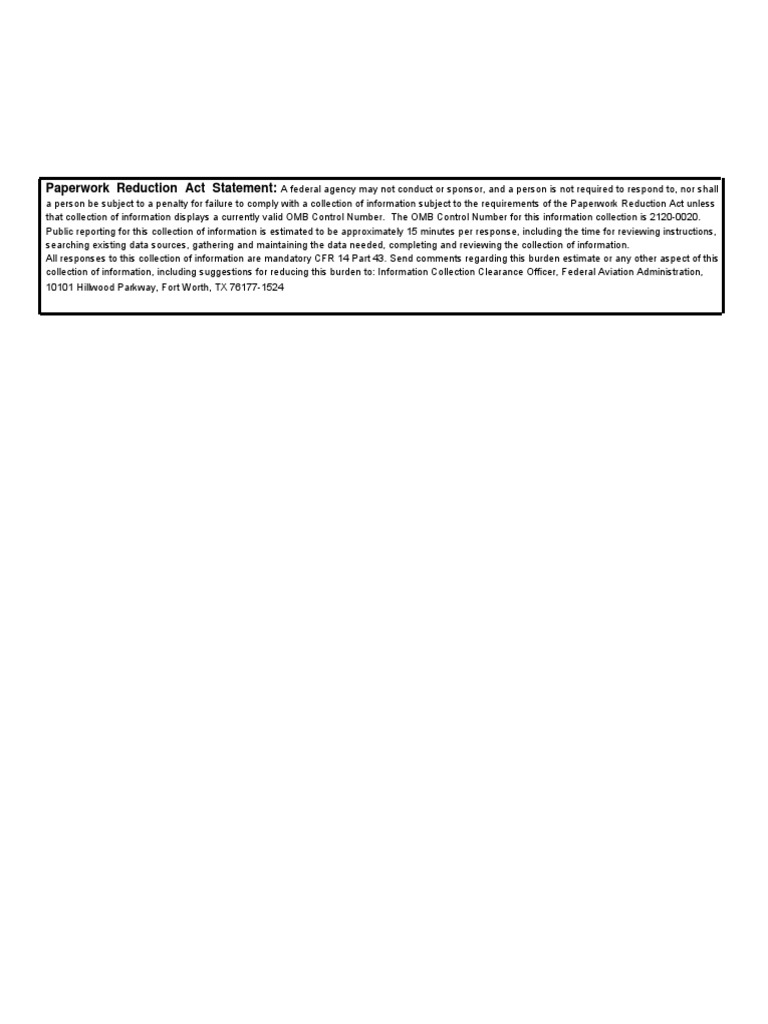 Faa Form 337 | PDF | Federal Aviation Administration | Office Of ...
