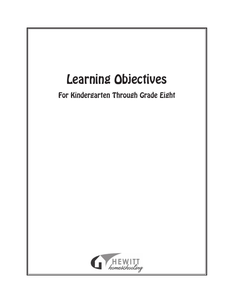 1026 Learning Objectives NQWKDP | PDF | Word | Cognitive Science