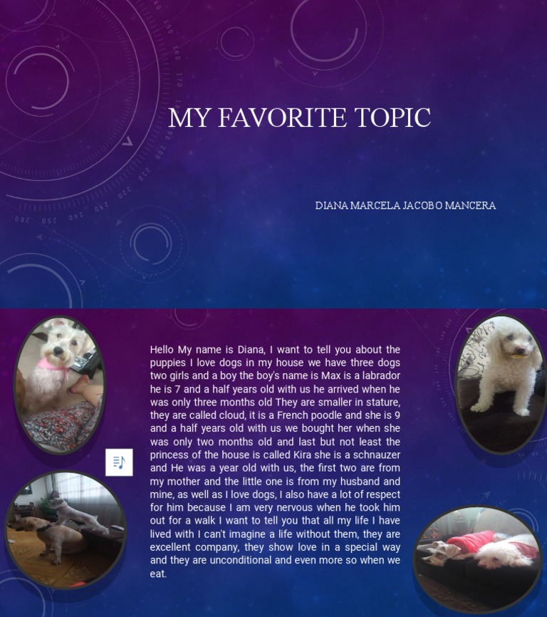 My Favorite Topic: Diana Marcela Jacobo Mancera | PDF