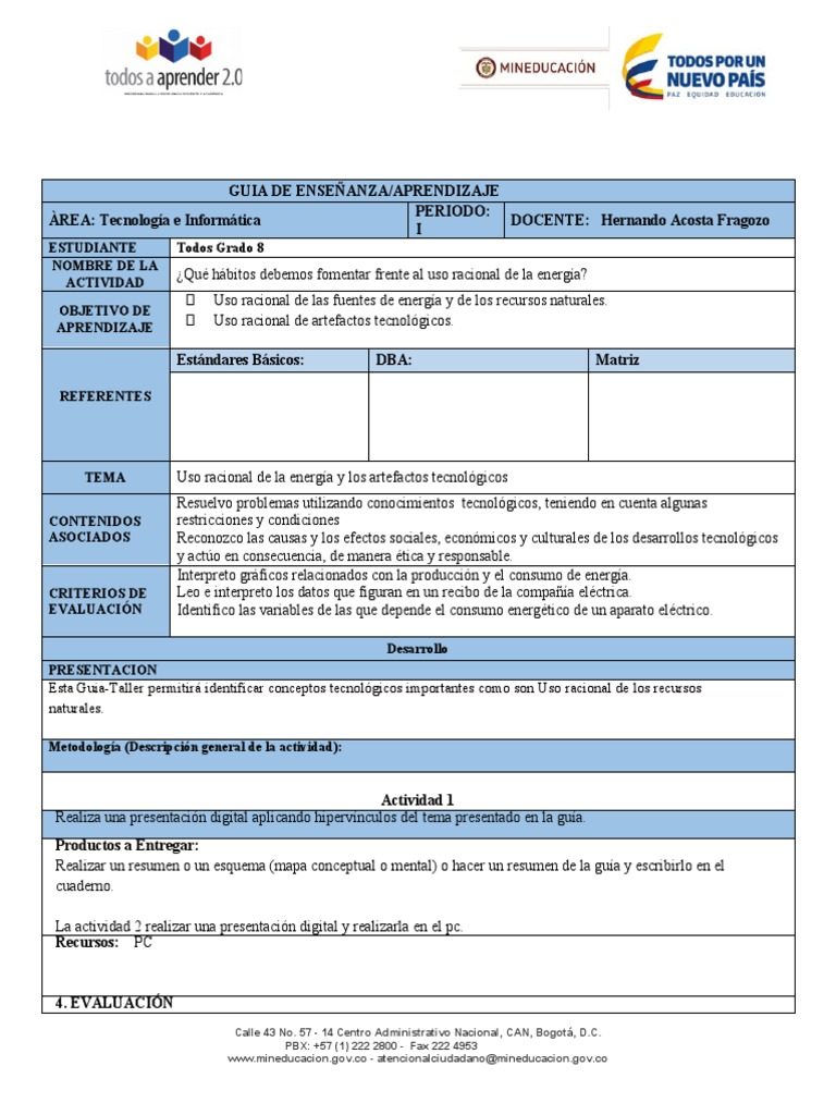 Guia 8 Energia Tecnologia e Informatica | PDF | Teléfonos móviles ...