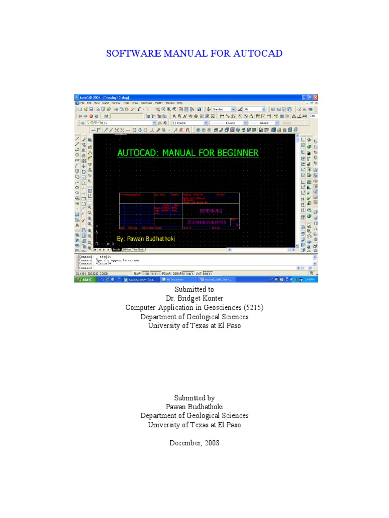 Autocad Manual | PDF | Auto Cad | Circle