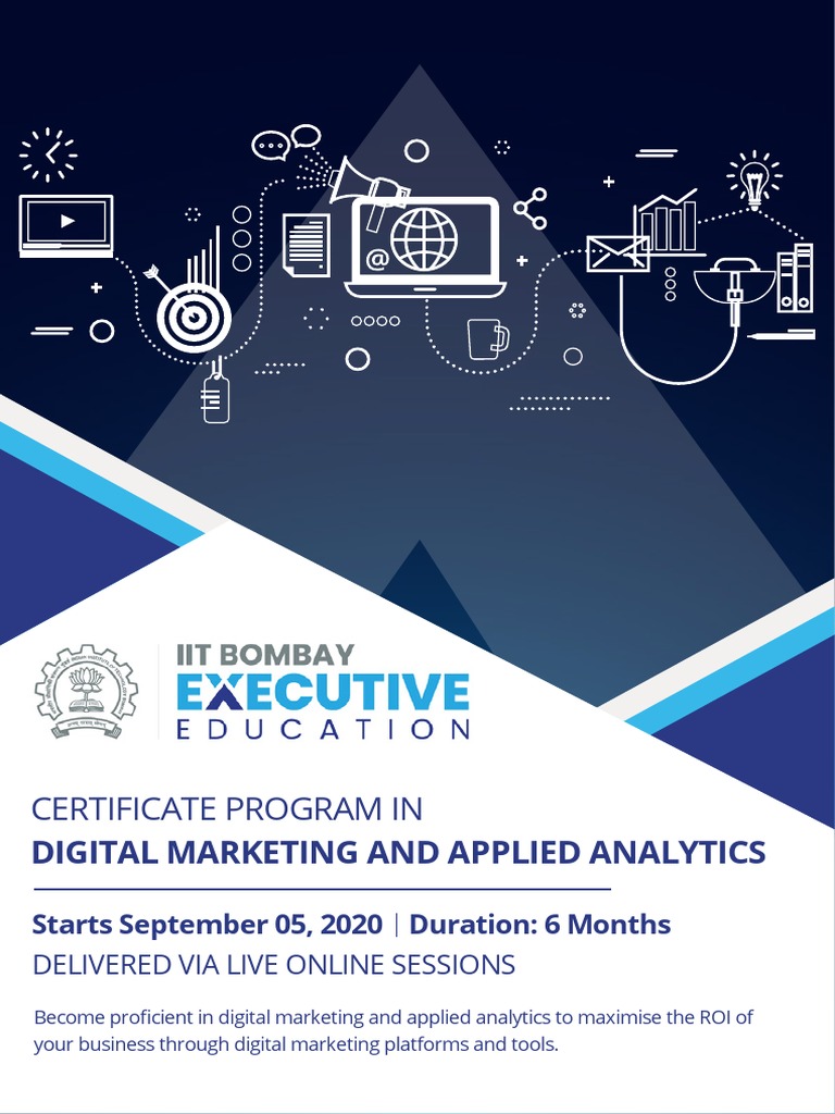 Brochure IIT Bombay Certificate Program in Digital Marketing and ...