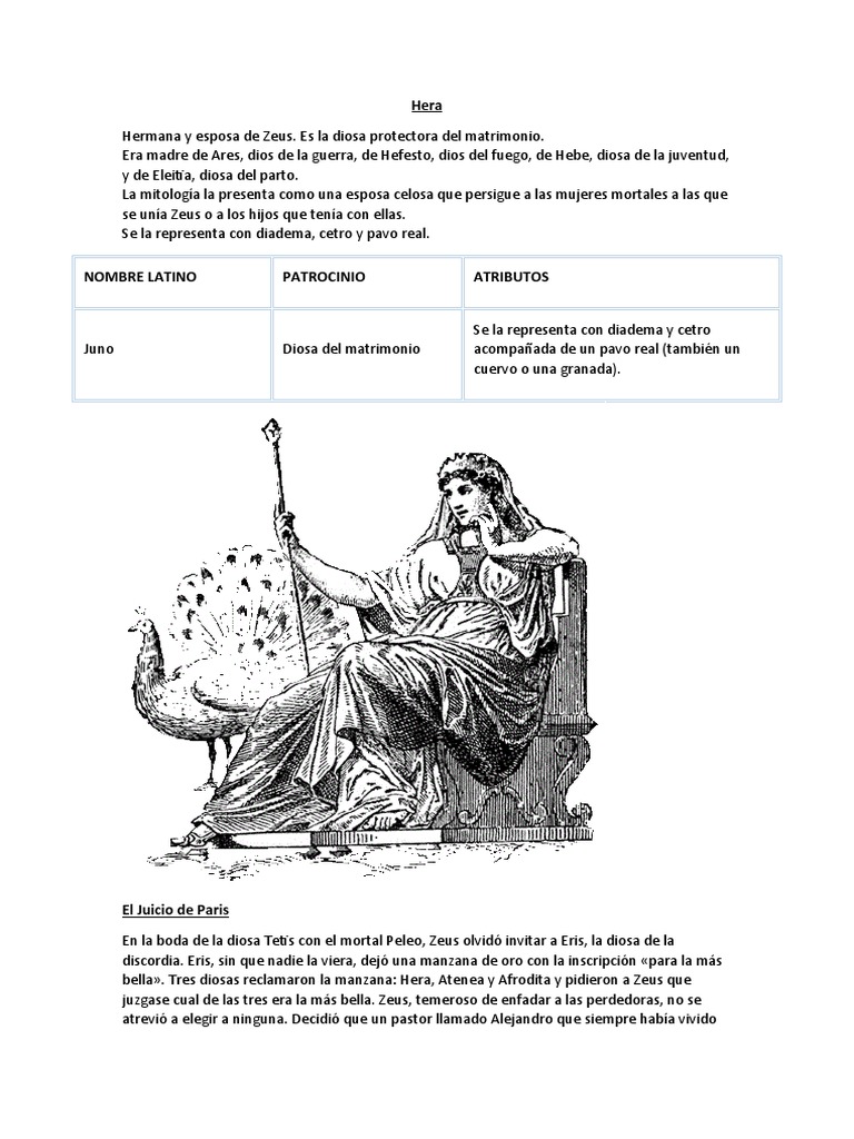Hera | PDF | París (mitología) | Hera
