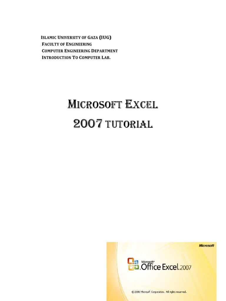 An Introduction to Basic Microsoft Excel Functions and Features for ...