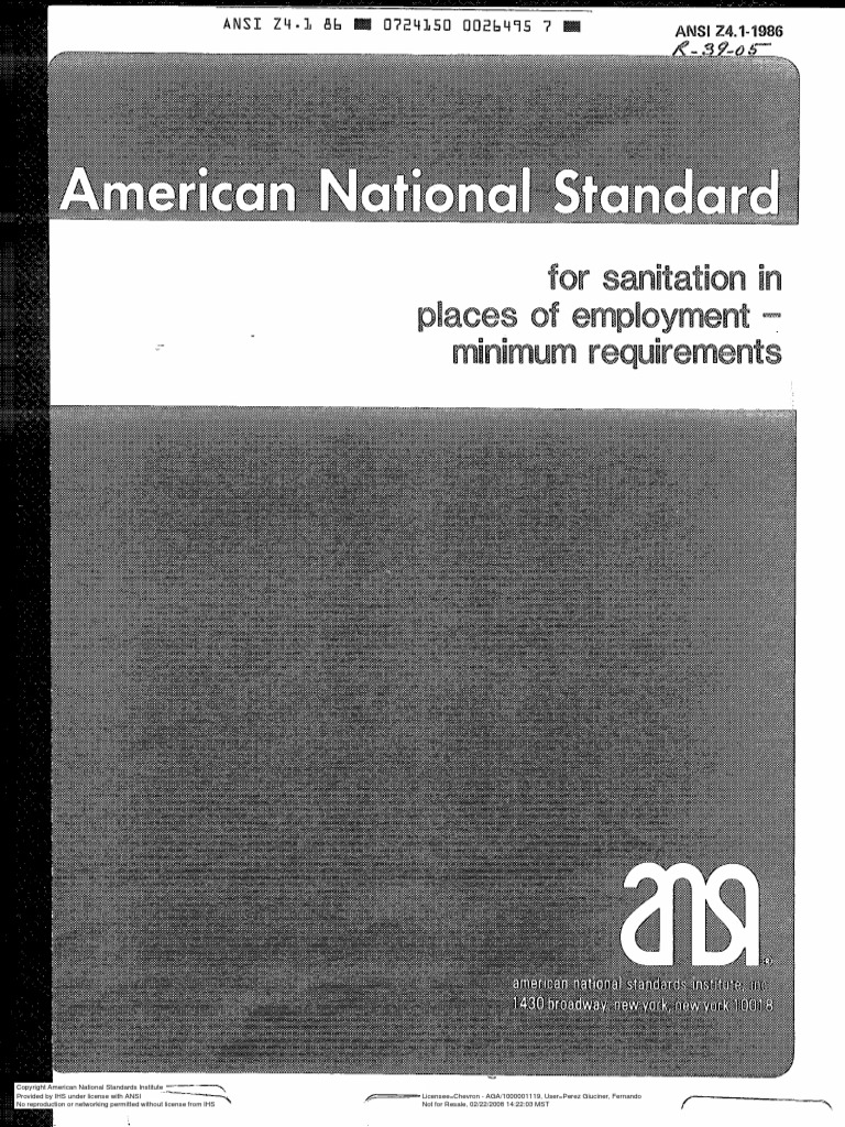 Ansi Z4.1 86 | PDF | Toilet | Ventilation (Architecture)