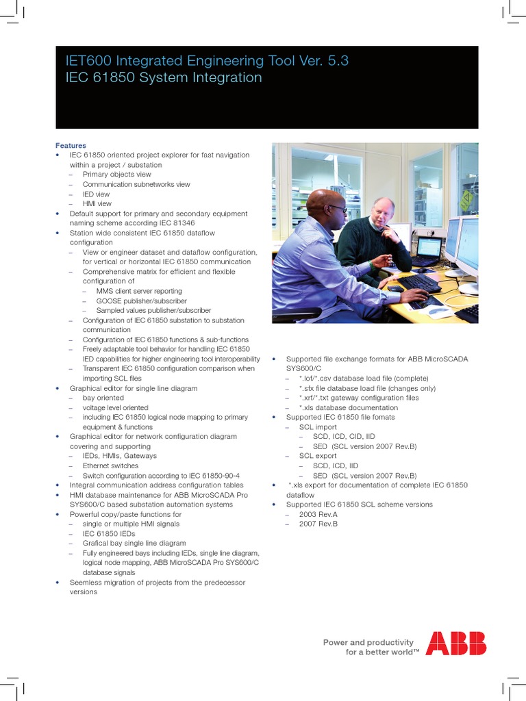 IEC 61850 System Integration: IET600 Integrated Engineering Tool Ver. 5 ...