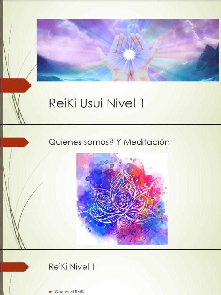 Reiki Nivel 1 | PDF | Reiki | Mikao Usui