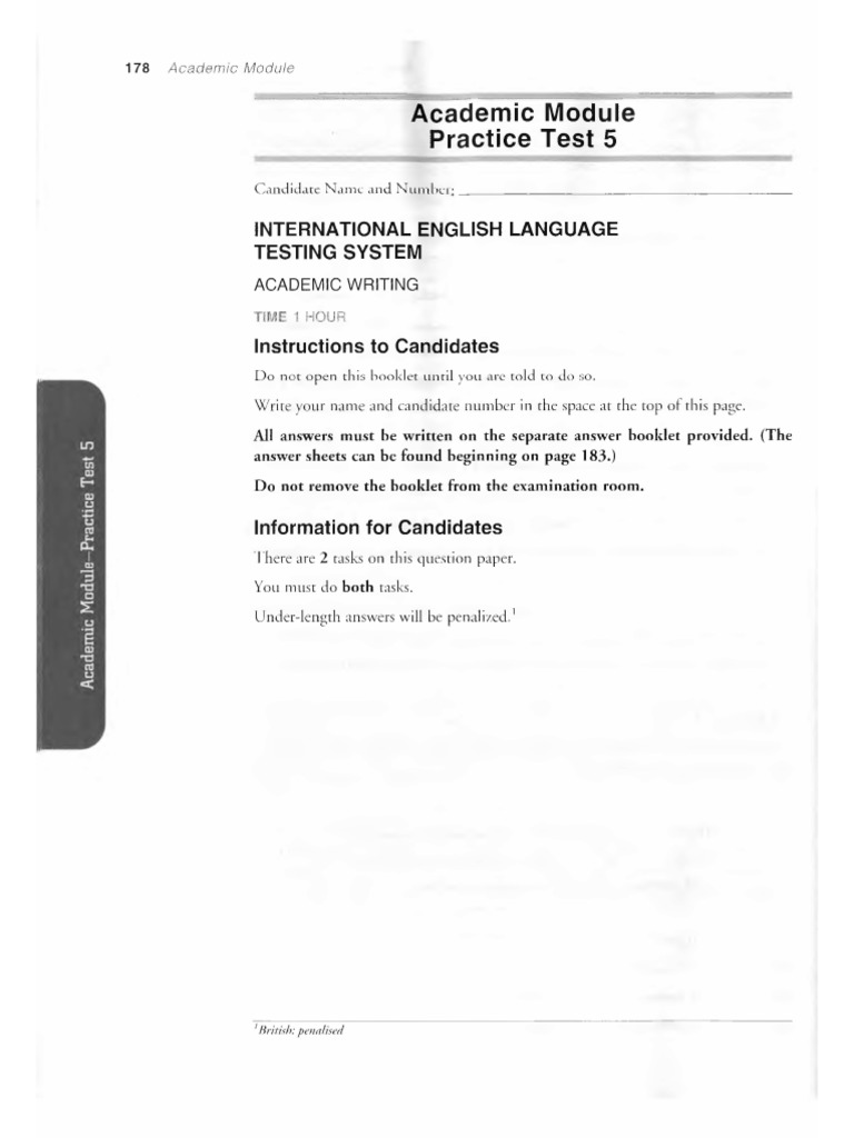 Writing Academic Test 5