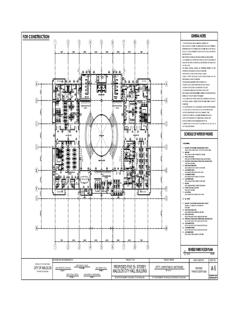 Malolos City Hall Revised Floor Plan | PDF