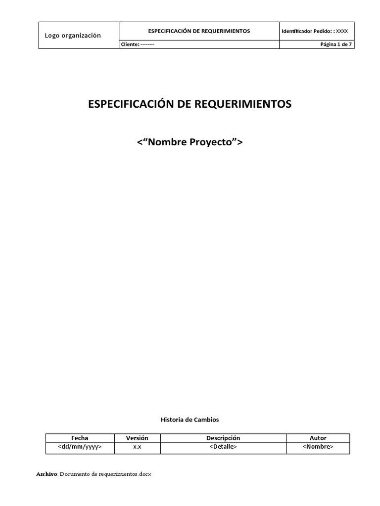 1.-Documento de Requerimientos | PDF | Caso de uso | Usuario (informática)