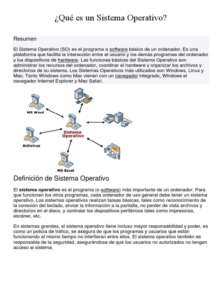 Sistemas Operativo | PDF | Sistema operativo | Archivo de computadora