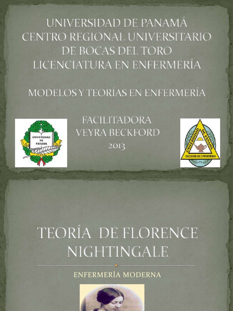 Teoria de Florence Nightingale | PDF | ruiseñor de Florencia | Enfermería