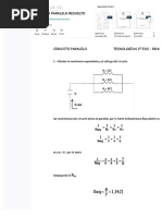 Ejercicios Resueltos, Circuito Paralelo | PDF | Resistencia Eléctrica y Conductancia | Red eléctrica
