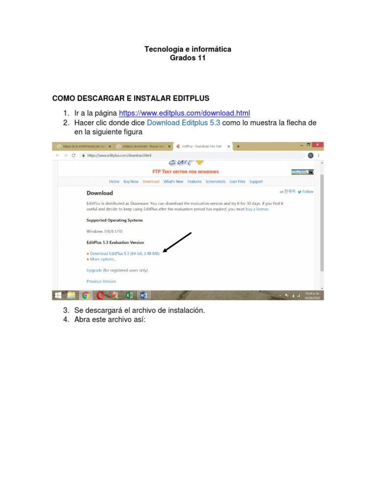Como Descargar e Instalar Editplus | PDF