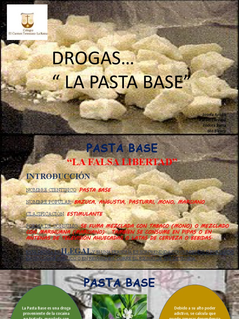 PASTA BASE Trabajo | PDF | Medicina | Medicina CLINICA