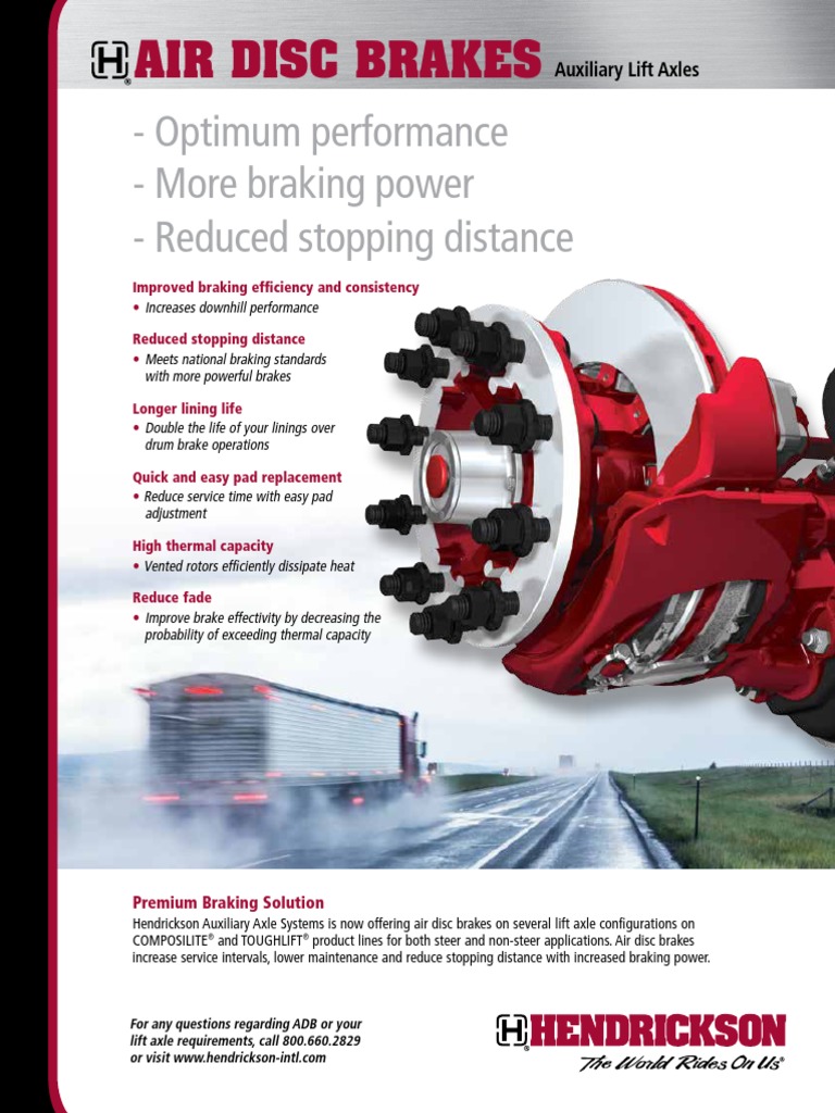 Hendrickson Air Disc Brakes | PDF | Brake | Anti Lock Braking System