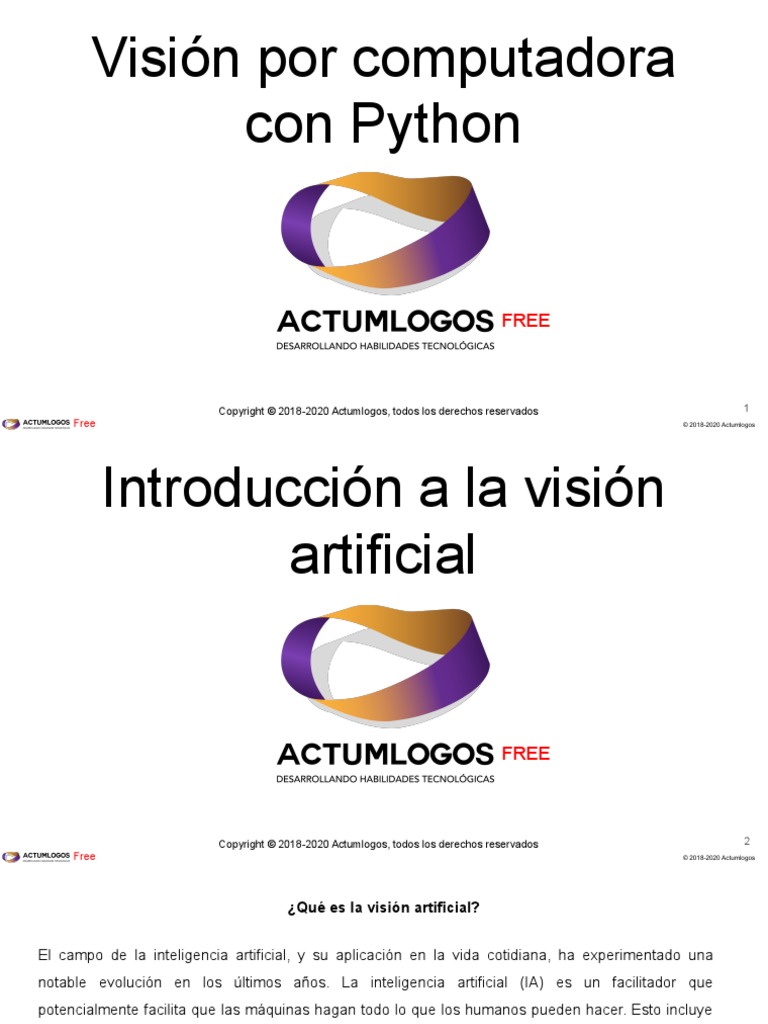 Introducción A La Visión Artificial | Descargar gratis PDF | Objeto ...