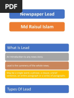 News Writing 101 | PDF | News | Journalism