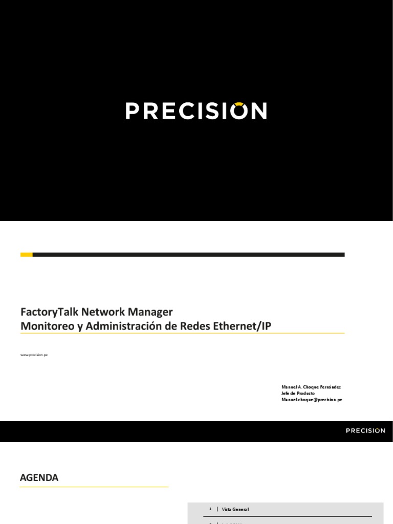 Webinar FactoryTalk Network Manager | PDF | Conmutador de red ...