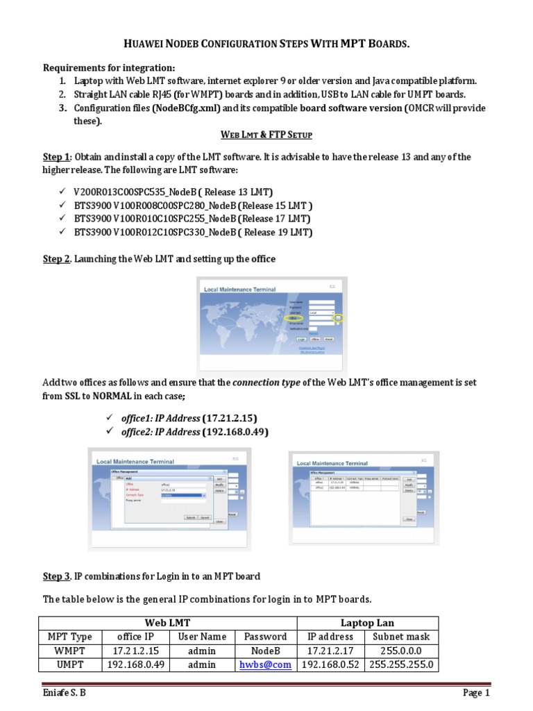 Huawei MPT Board Configuration Guide | PDF | File Transfer Protocol ...