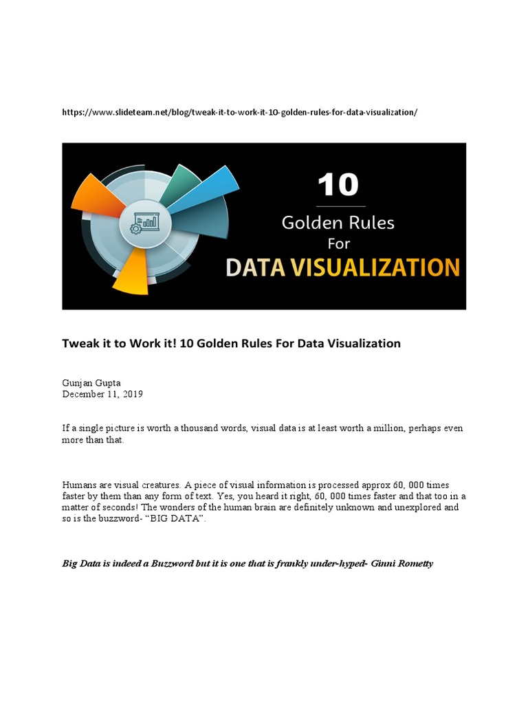 10 Golden Rules For Data Visualization | PDF | Infographics | Microsoft ...