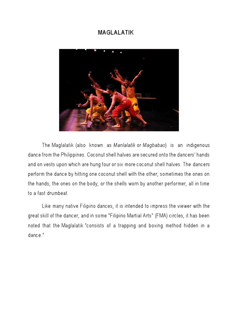 Group 4 - MAGLALATIK | PDF | Dances | Philippines