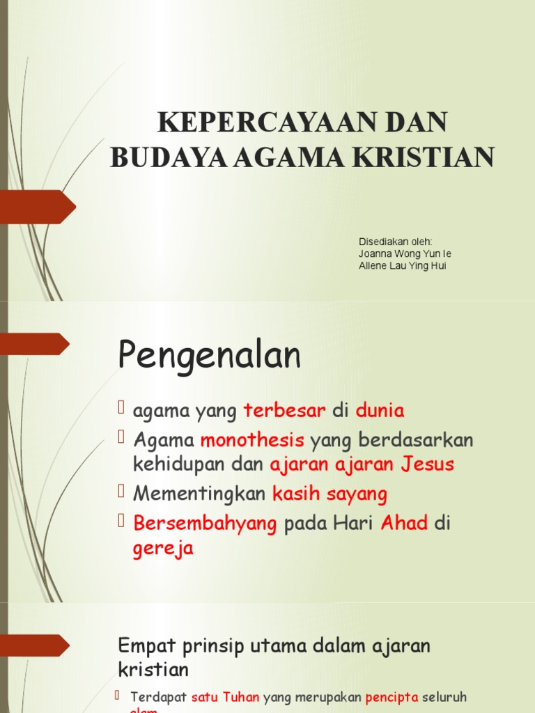 Moral Agama Kristian Presentation | PDF
