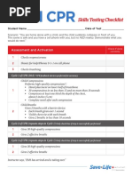 ACLS Skills Checklist | PDF | Breathing | Cardiovascular System