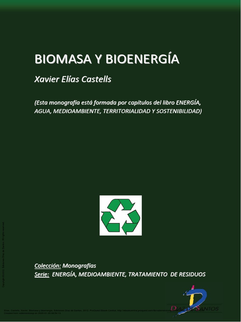 Biomasa y Bioenergía - Libro 1 | PDF | Bioenergía | Recursos energéticos