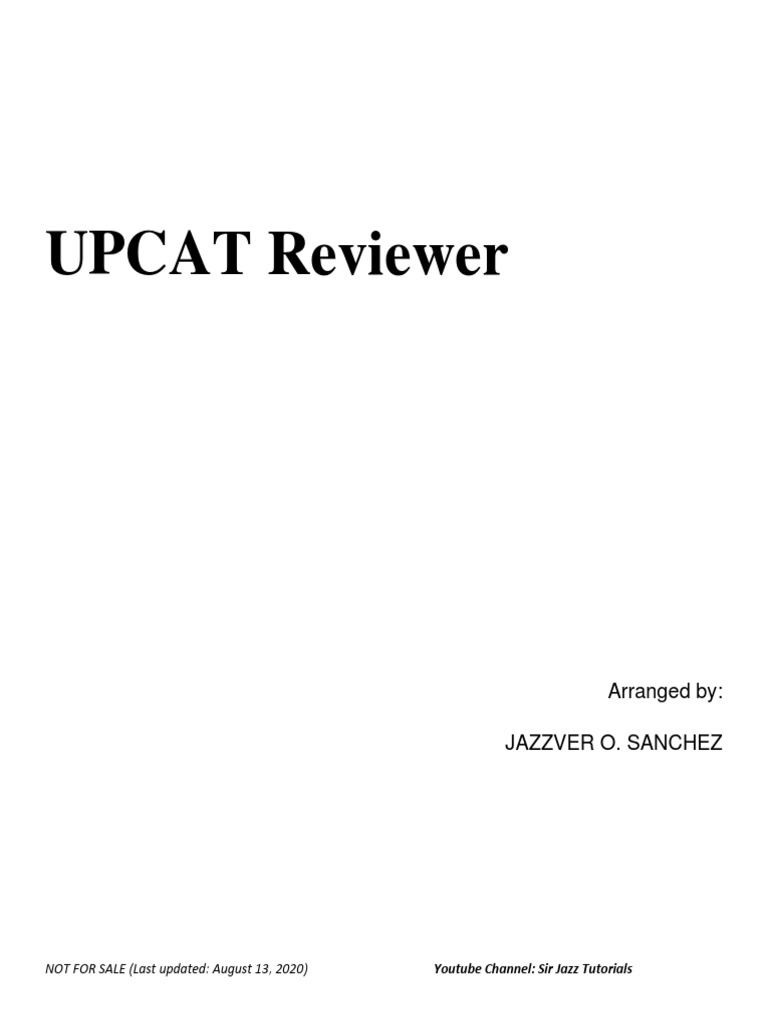 UPCAT Complete Reviewer 2020jjjjjj | PDF | Coral Reef | Nature