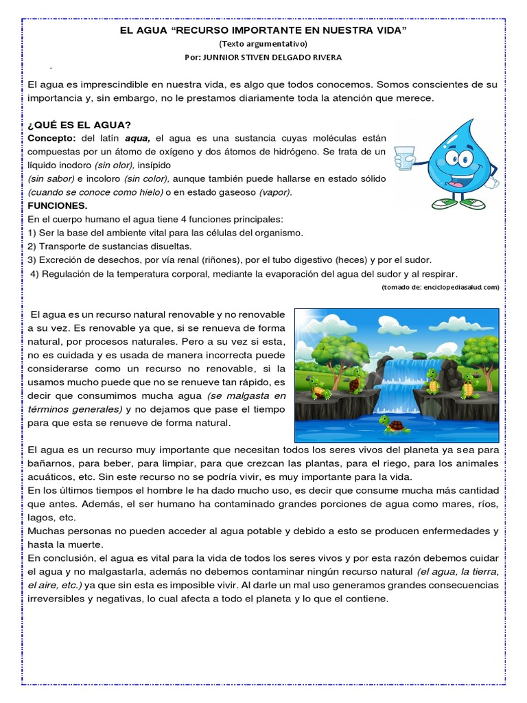 El Agua | PDF | Agua | Química