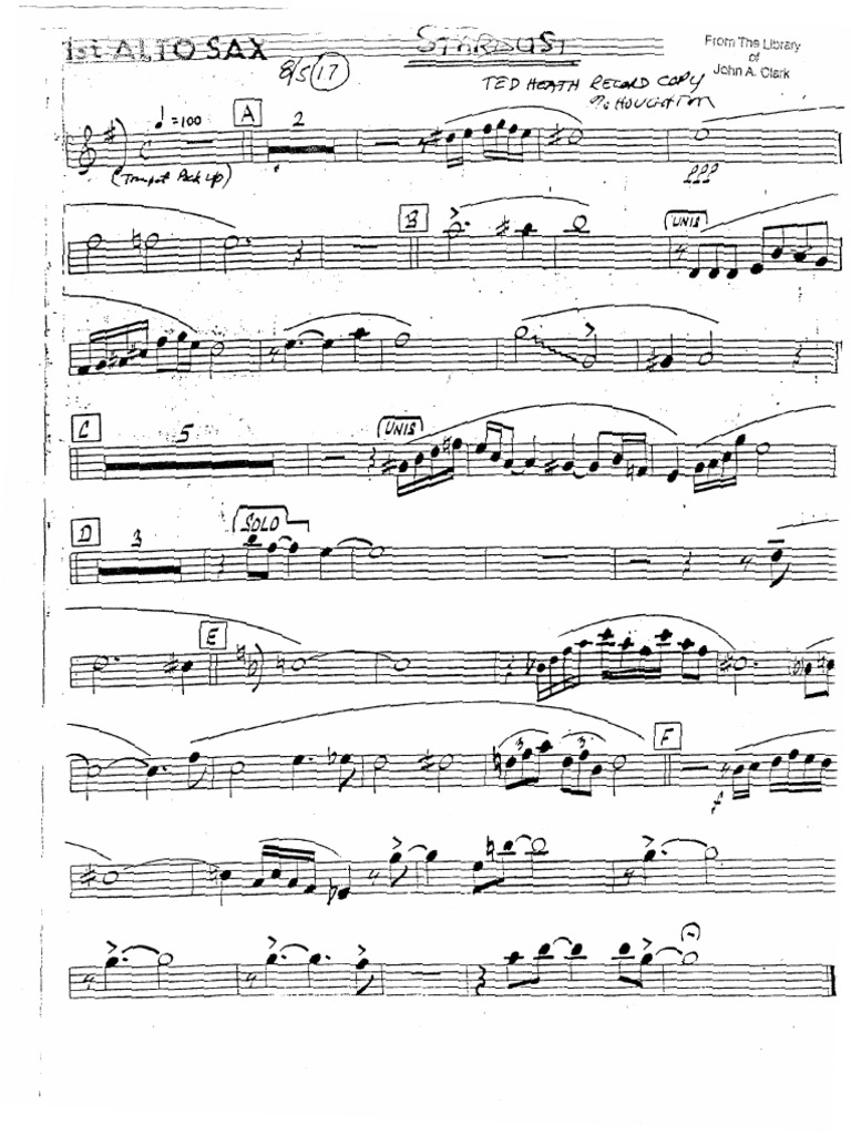 Stardust Chart (Ted Heath) | PDF